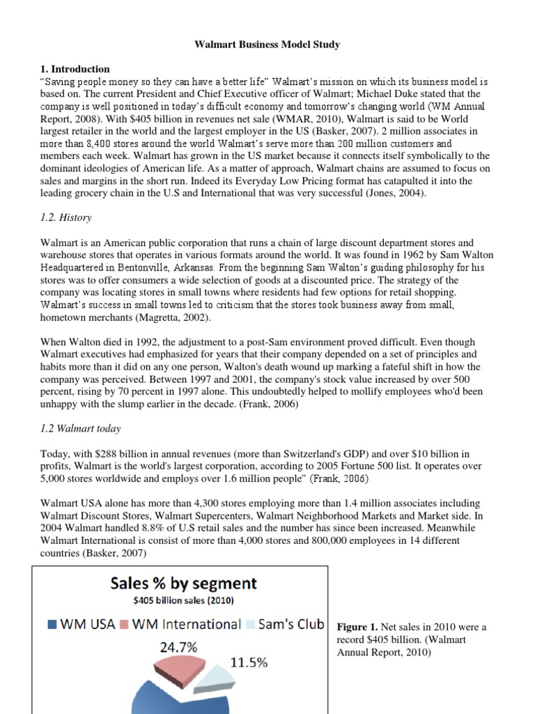 Walmart Business Model Study | PDF | Walmart | Class Action