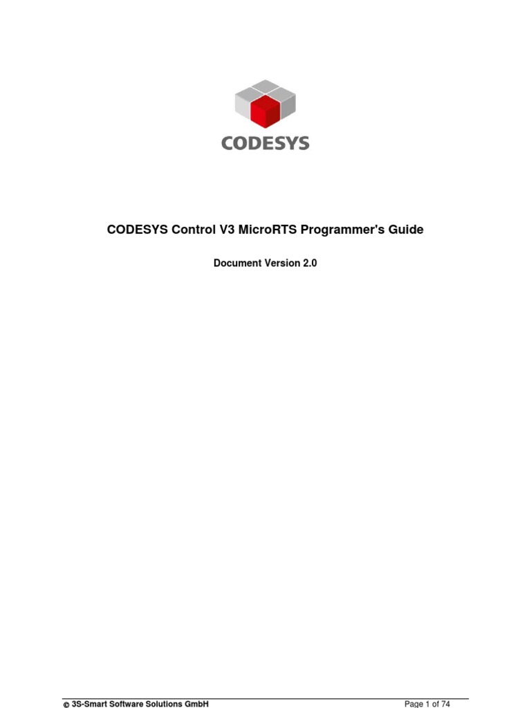 CODESYSControlV3 uRTS Manual 01 PDF | PDF | C (Programming Language) | Installation (Computer ...