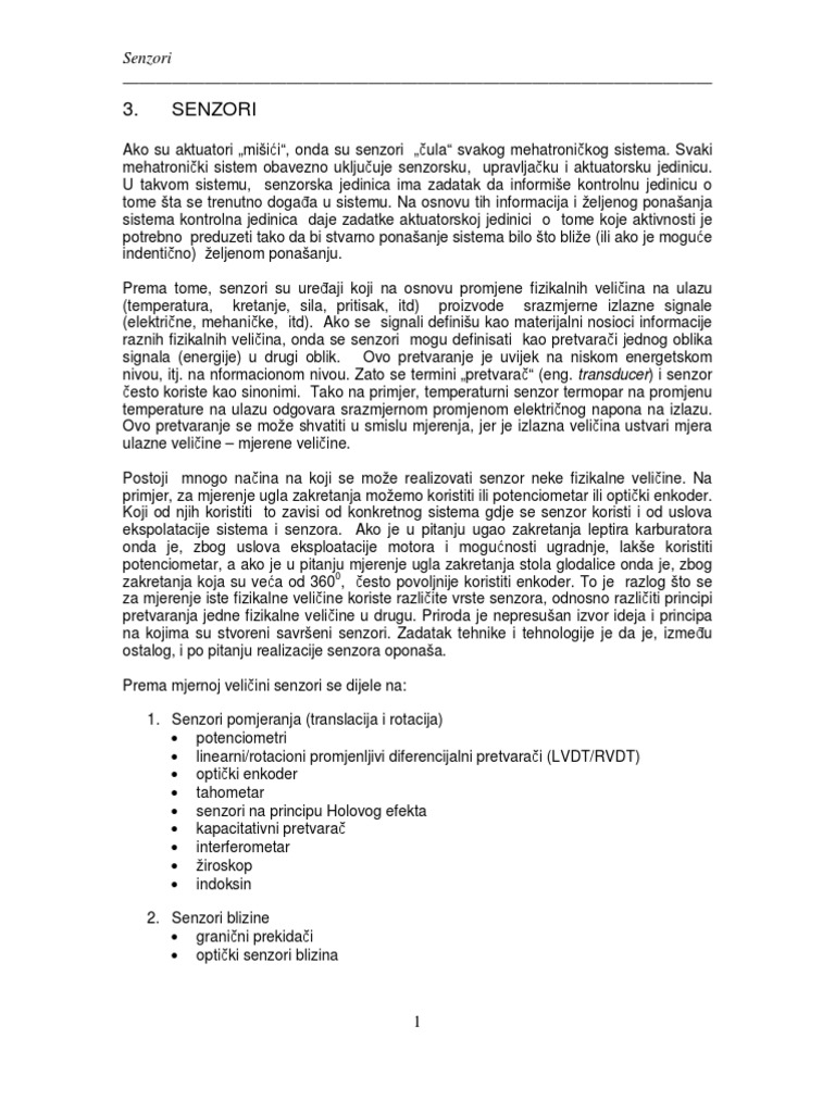 Senzori | PDF