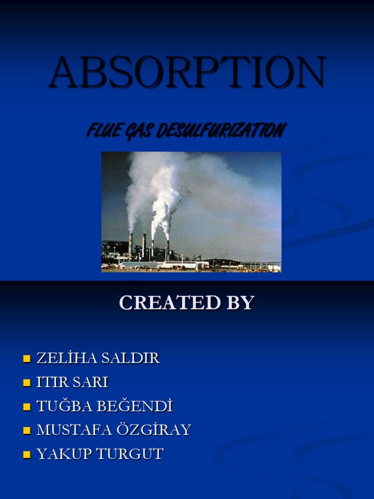 Absorption Flue Gas Desulfurization: An Overview of Common Gas ...
