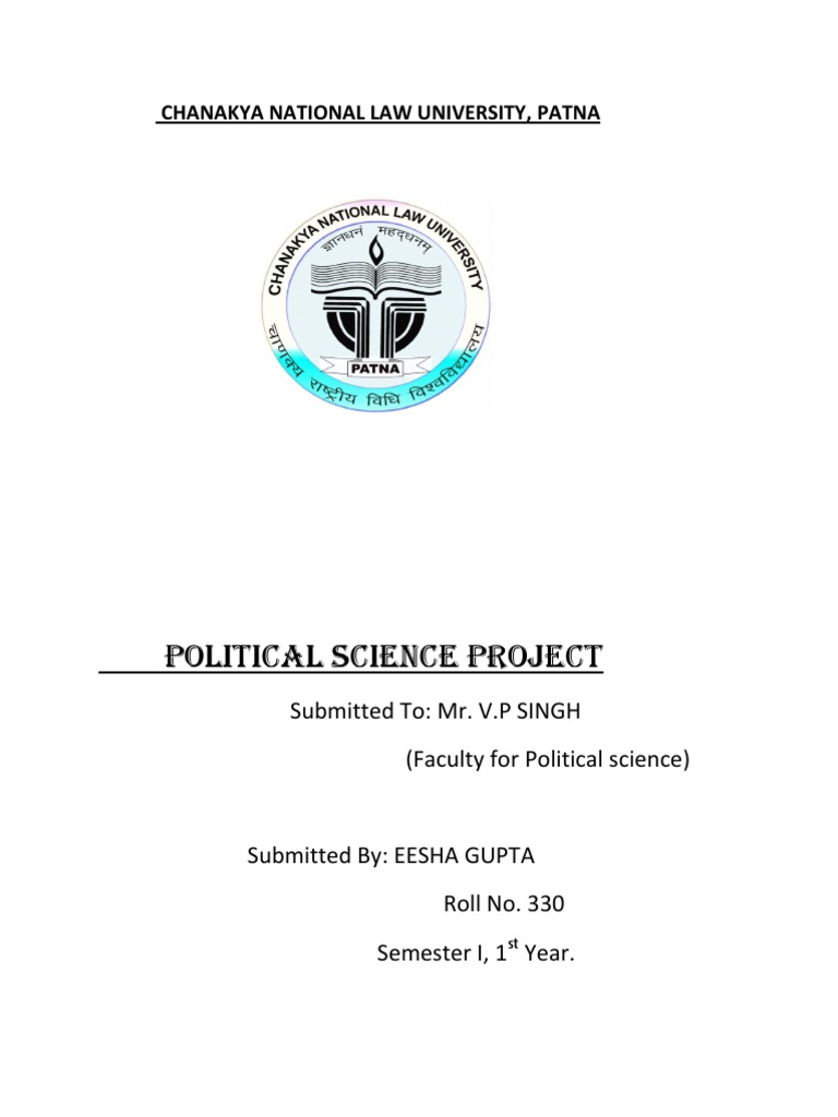Political Science Project | PDF | Sovereignty | Sovereign State
