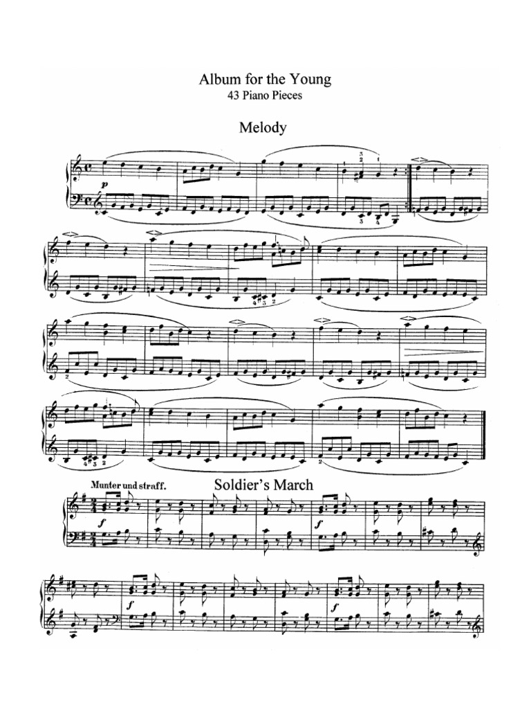Schumann Album For The Young Op 68 | PDF | Language Arts & Discipline ...