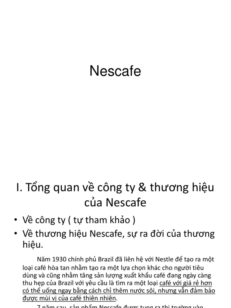 Nescafe | PDF
