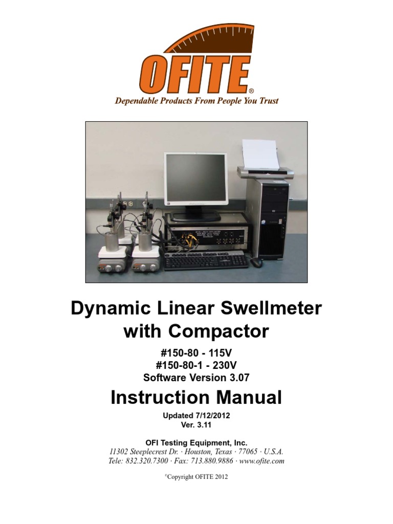 Dynamic Linear Swellmeter 150-80 | PDF | Chart | Microsoft Excel