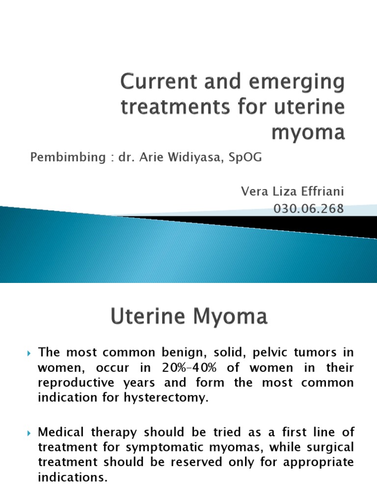 PPT Myoma Uteri | Uterus | Human Reproduction