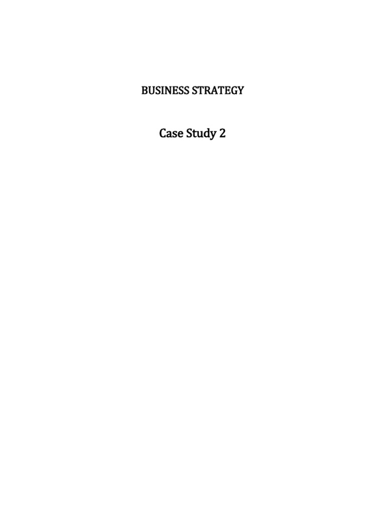 An Analysis of Hewlett Packard's Business Strategy Through an ...