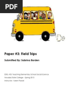 My Field Trip Experience Summary | PDF