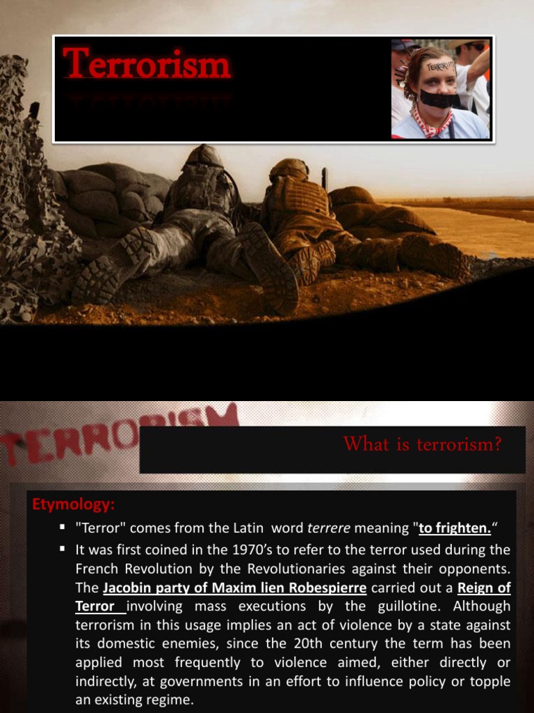 Terrorism Powerpoint Presentation | PDF | Counter Terrorism ...