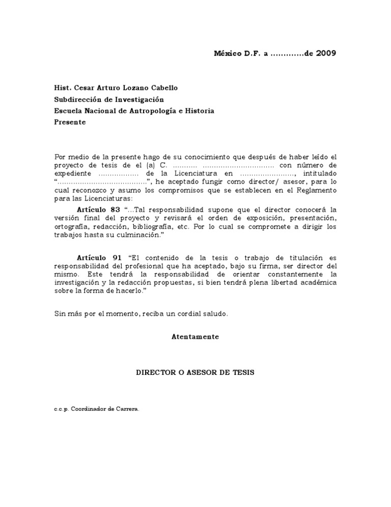 Carta compromiso director de tesis-ENAH