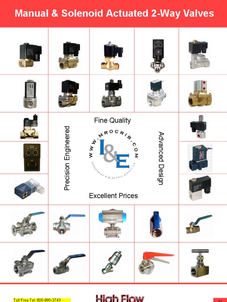 Manual and Solenoid Actuated 2-Way Valves | Download Free PDF | Valve ...