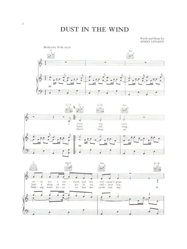 Dust in The Wind PDF | PDF