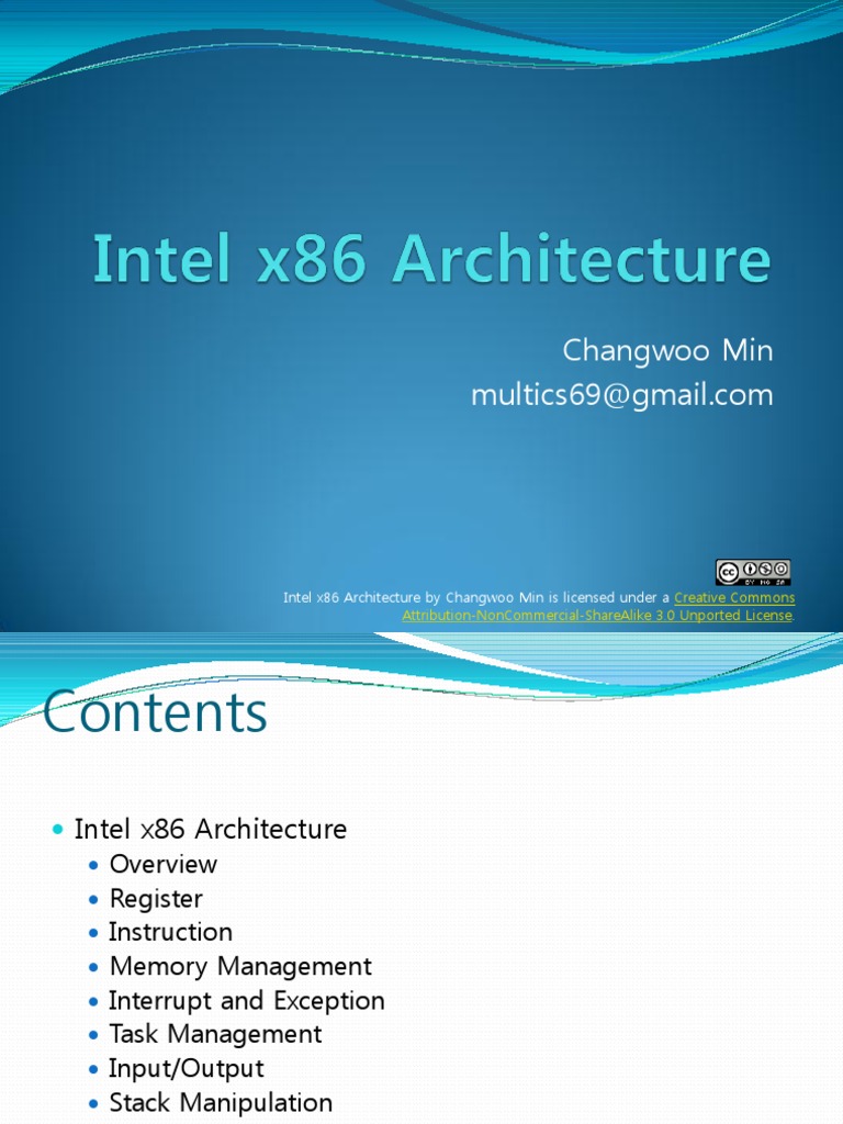 Intel x86 Architecture 1326950278 Phpapp02 120118231851 Phpapp02 | PDF ...