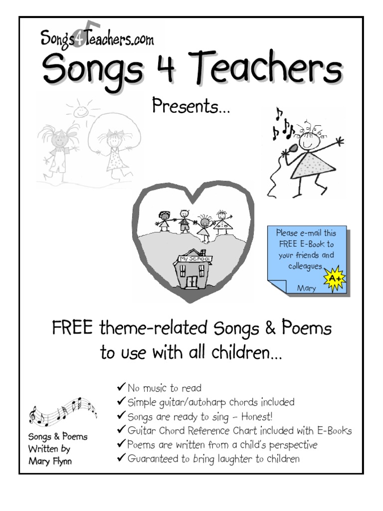 Free Songs and Poems Ebook For Classroom Teachers | PDF | Songs | Teachers