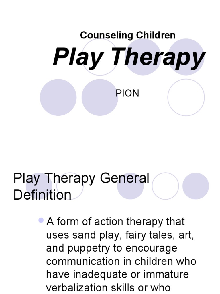 Understanding Play Therapy for Children | PDF | Play Therapy | Anxiety