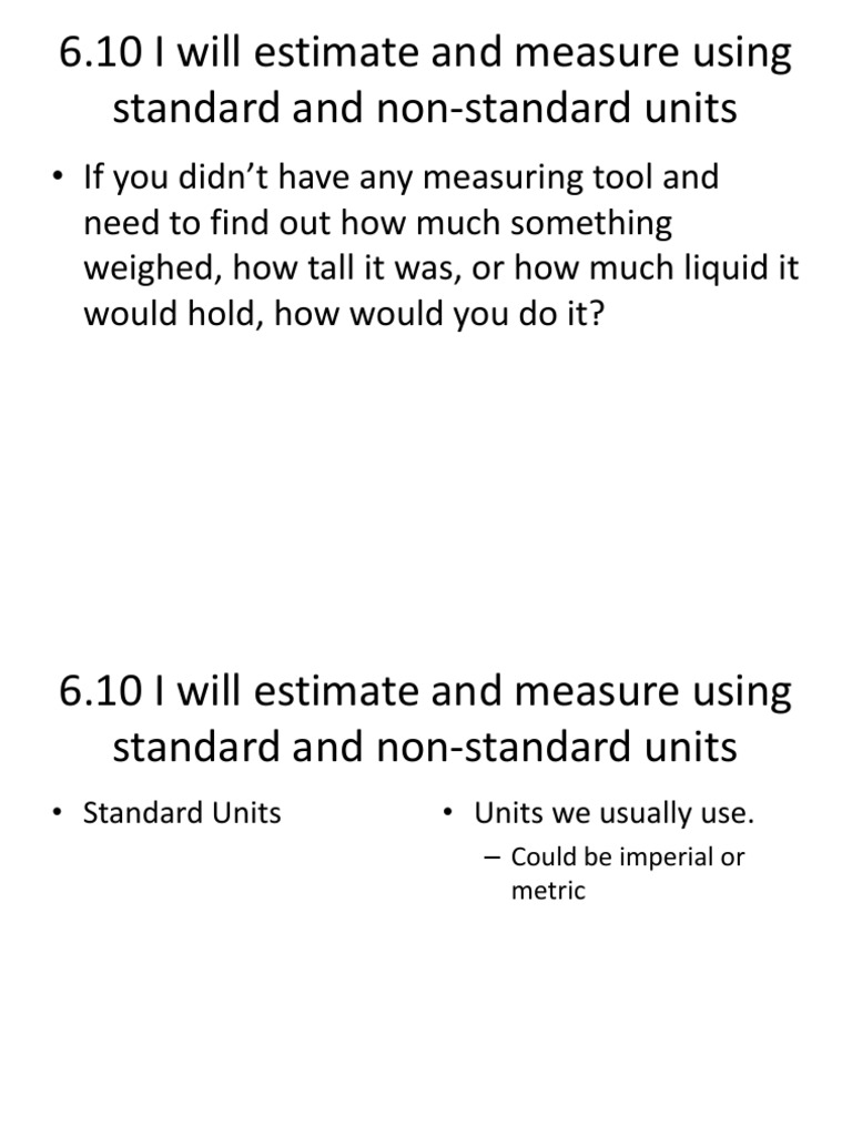 Estimate and Measure | PDF | Units Of Measurement | Pound (Mass)