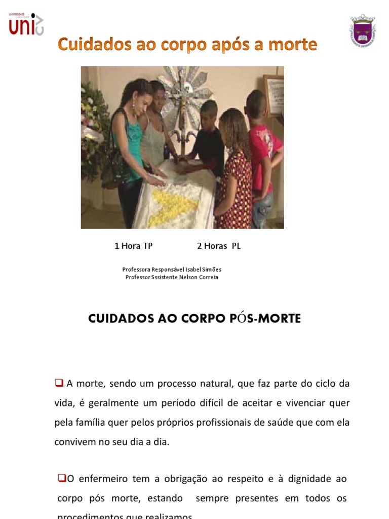 5 - Cuidado Ao Corpo Pós Morte | PDF | Morte | Enfermagem