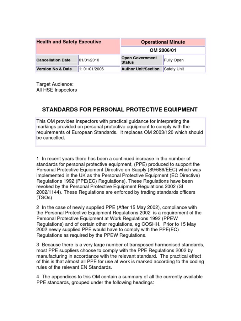 01 | PDF | Personal Protective Equipment | Laser