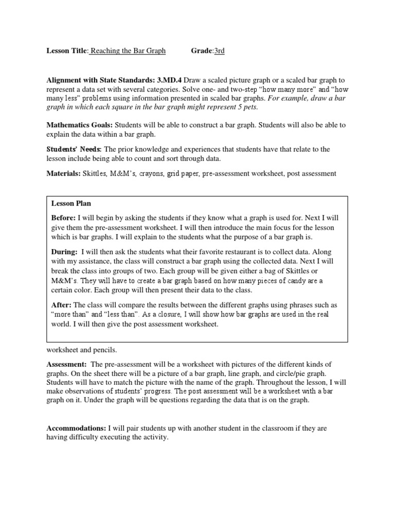 Teacher Work Sample | Download Free PDF | Chart | Educational Assessment