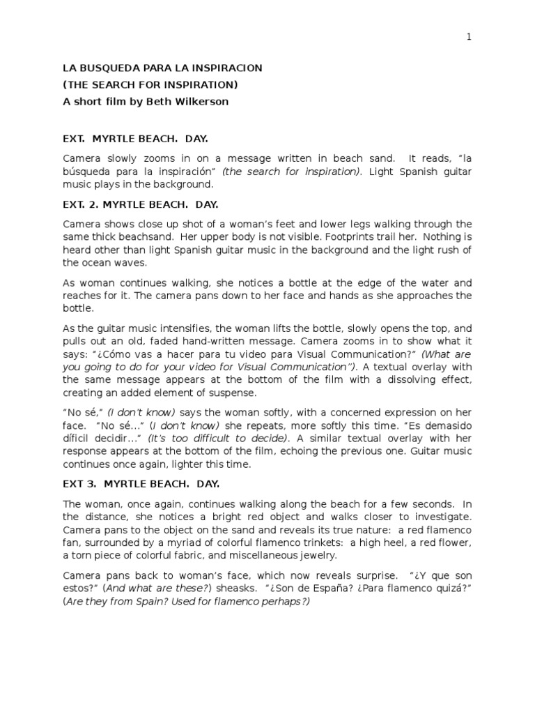 Film Script | PDF | Leisure