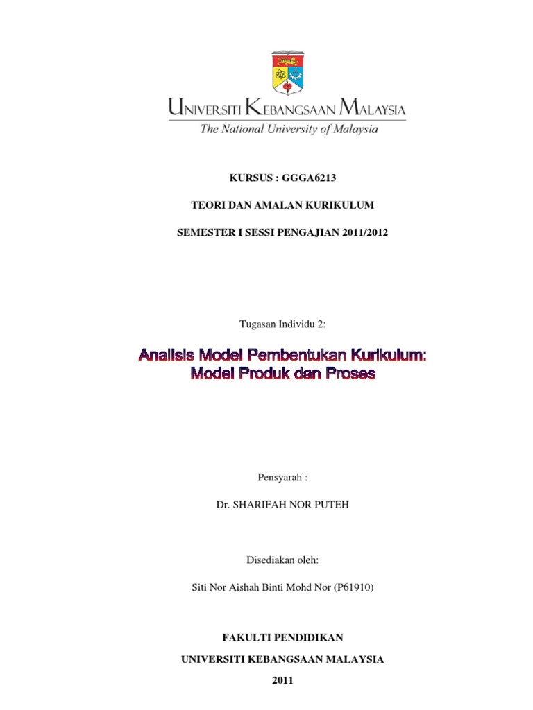 Model Produk Dan Proses | PDF | Karier & Perkembangan