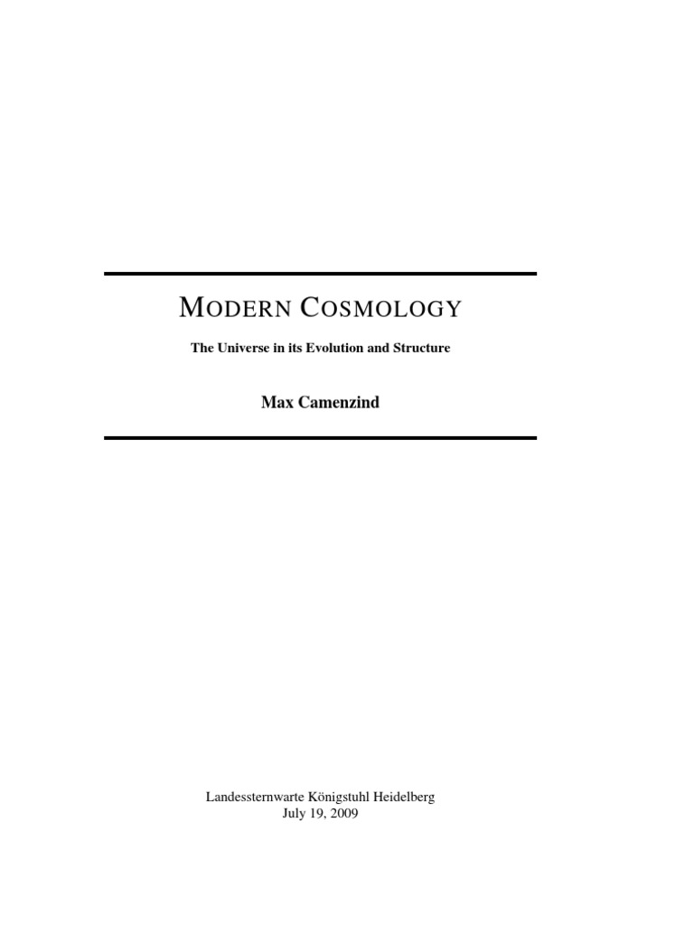 Cosmology PDF | PDF | Chronology Of The Universe | Universe
