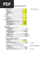 Slug Catcher Sizing Spreadsheet | PDF | Volume | Flow Measurement
