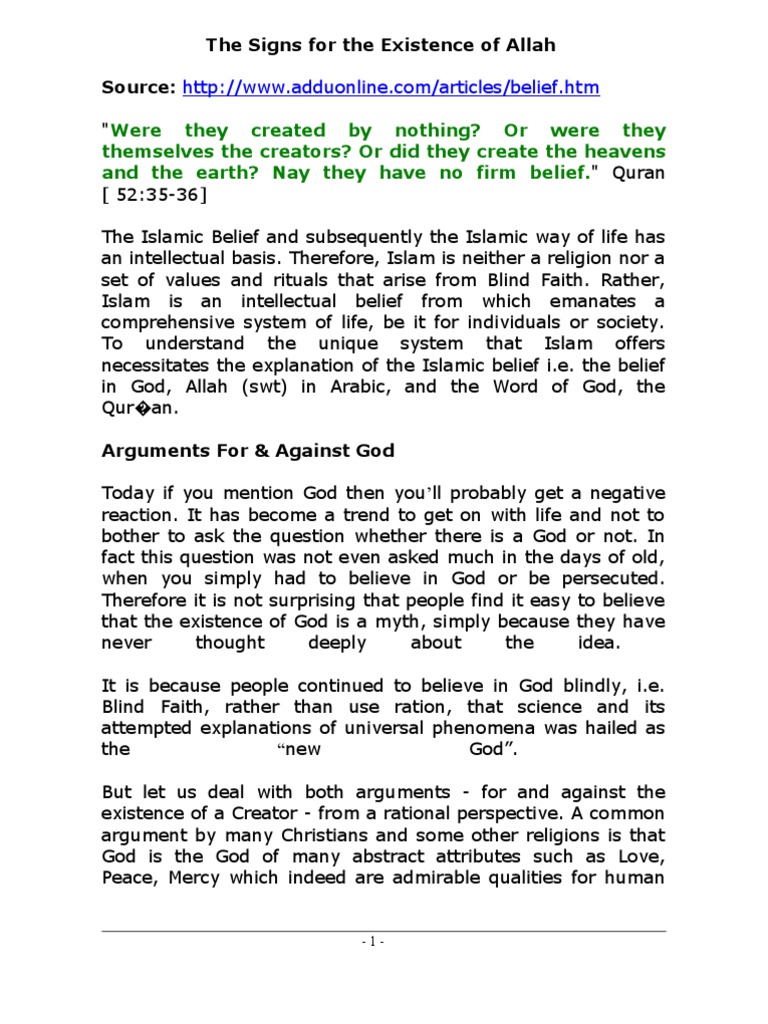 01 - Proof of God | PDF | Philosophy