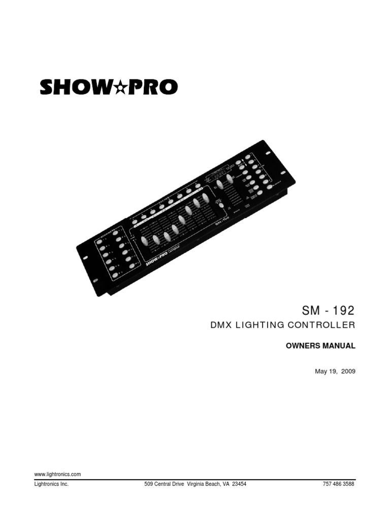 DMX Lightning Controller Manual | PDF | Electronic Engineering ...