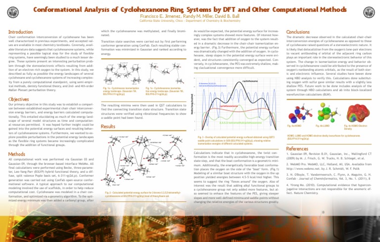 ACS Poster 2013 | PDF | Computational Chemistry | Conformational Isomerism