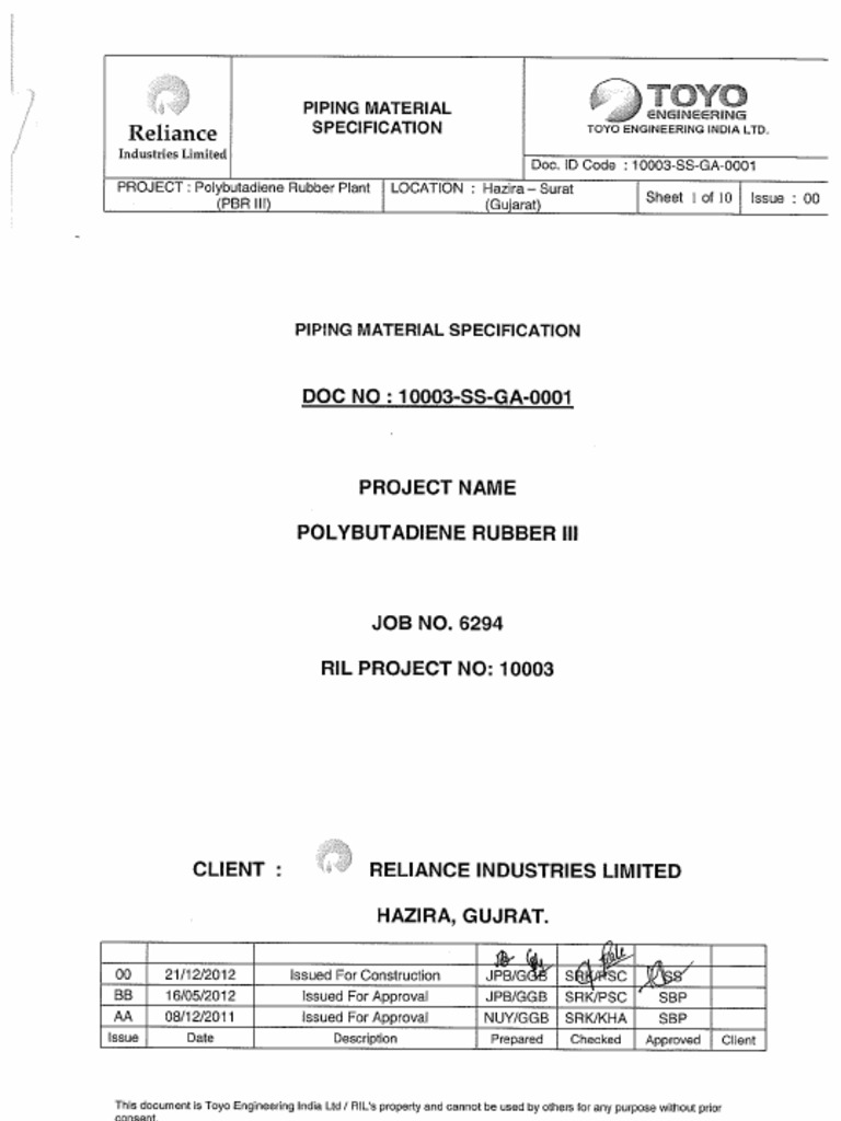 Piping Material Specification_REV-00