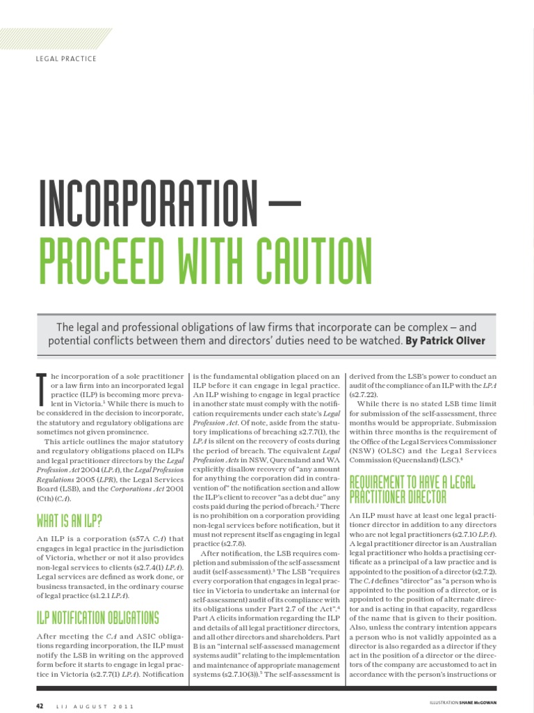 Incorporated Legal Practice & Directors' Duties | PDF | Board Of ...