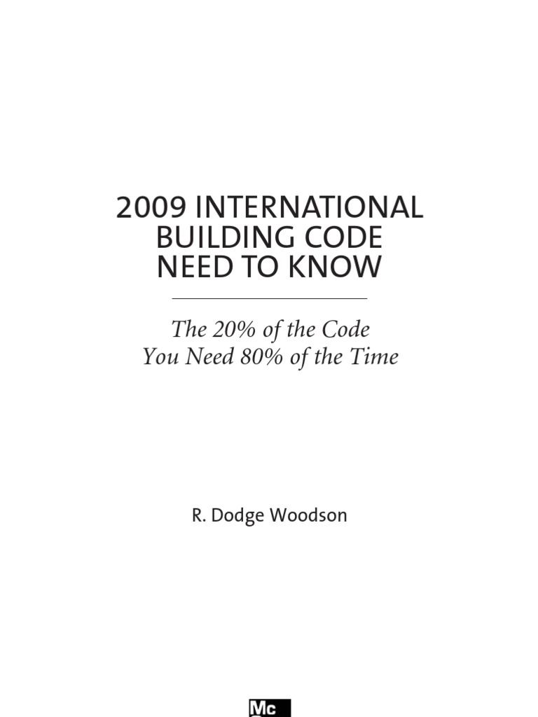 Essential 2009 Building Code Guide | PDF