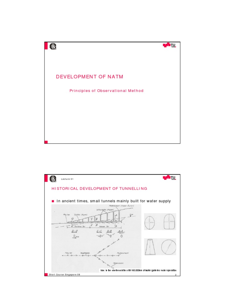 Development of Natm: Principles of Observational Method | PDF | Tunnel ...