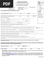 FEDERAL Prison Visitation Form | PDF | Rape | Prison