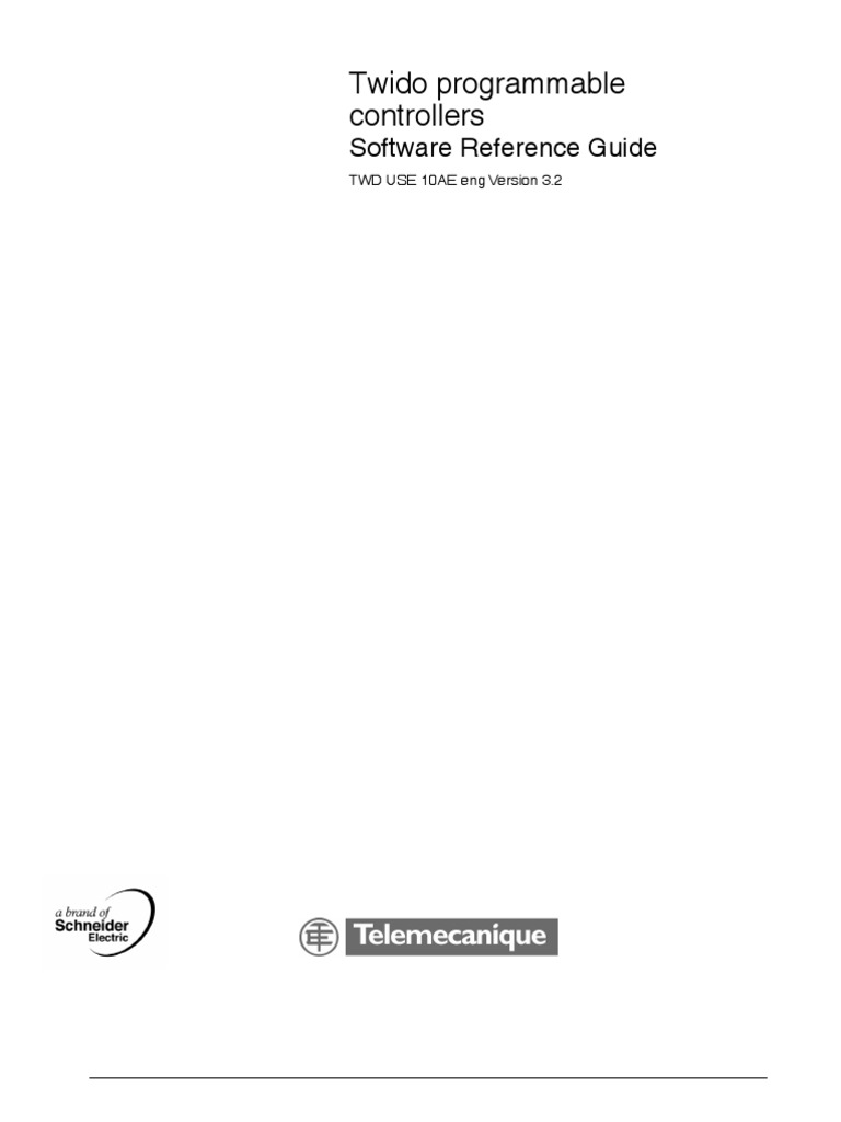 Twido Programmable Controllers: Software Reference Guide | PDF | Microsoft Windows | Digital ...