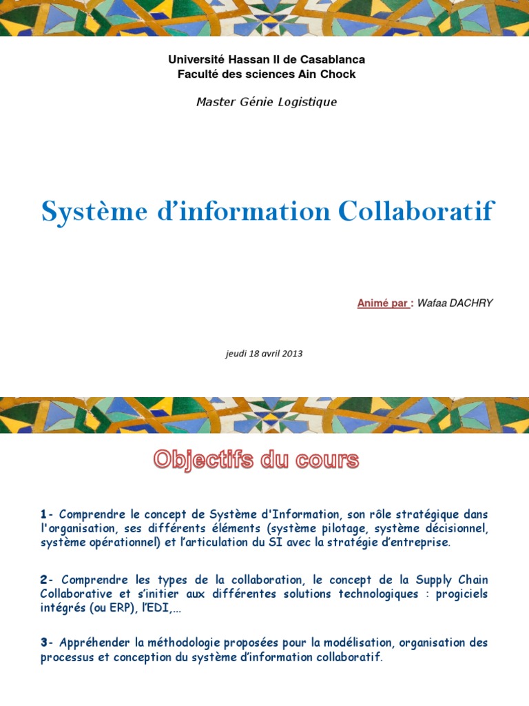 Cours SIC - Chapitre 1 - V2 | PDF | Système d'information | Processus d ...