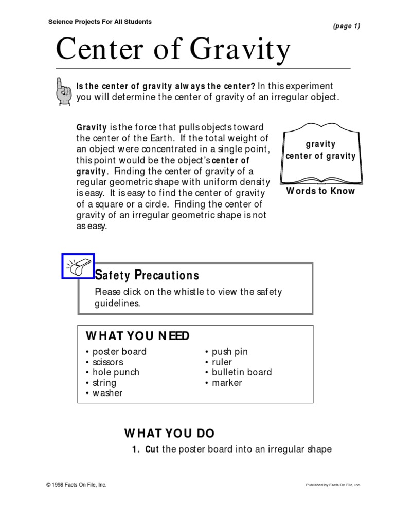 Center of Gravity | PDF | Center Of Mass | Shape