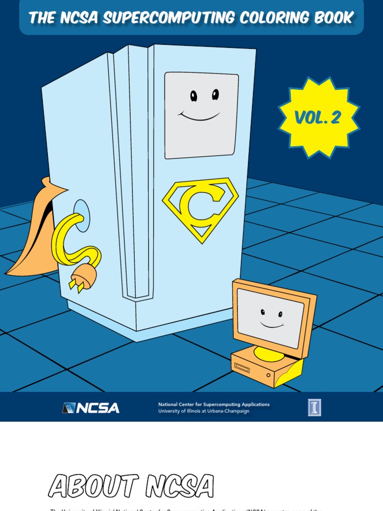 The NCSA Supercomputing Coloring Book-Vol 2 | PDF | Supercomputer ...