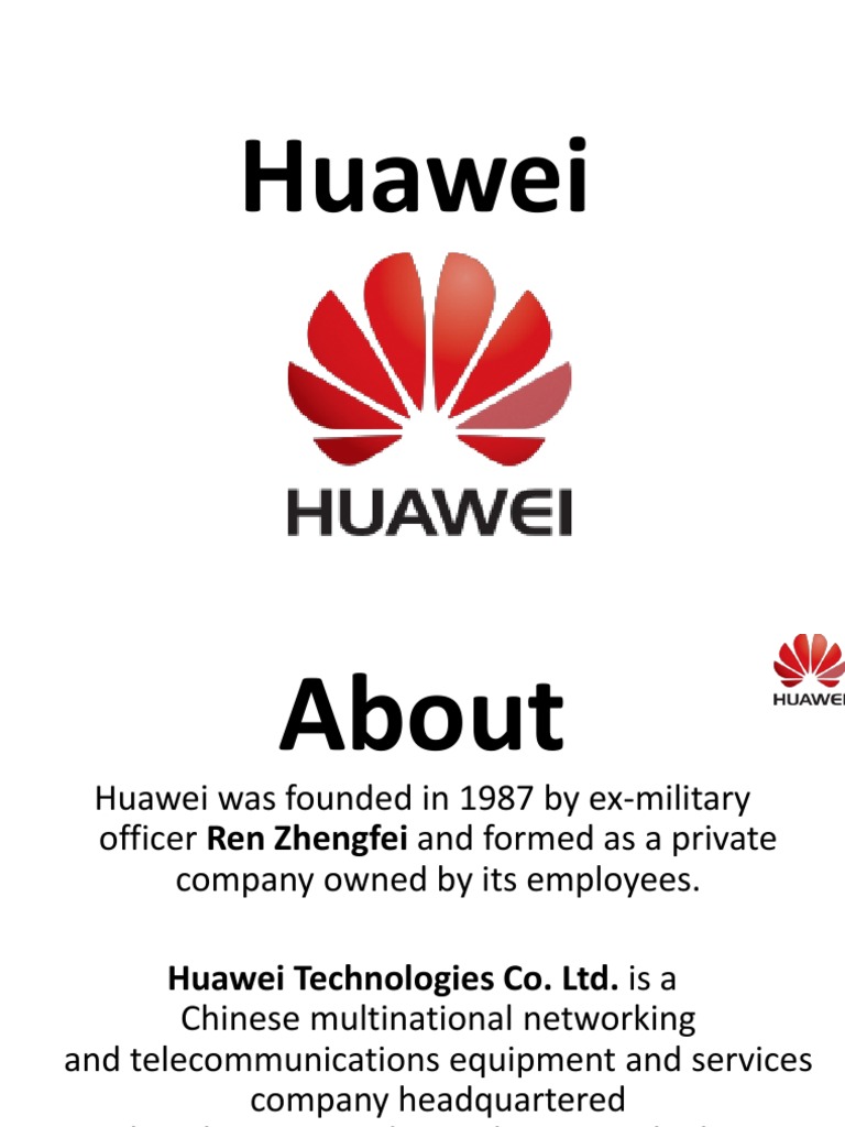 Huawei | PDF | Telecommunications | Business (General)
