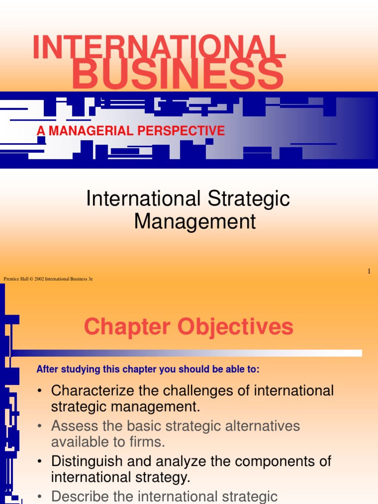 International Strategic Management | International Business | Strategic ...
