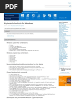 HP Keyboard Shortcuts Guide | PDF | Window (Computing) | Keyboard Shortcut