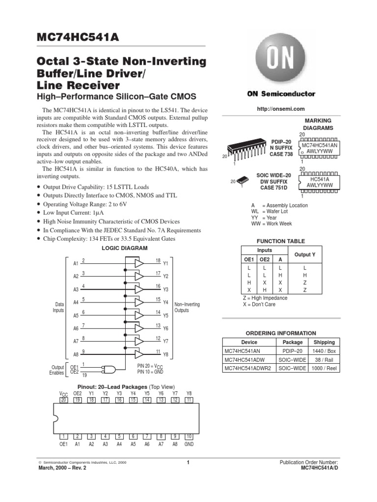 74HC541 | Cmos | Field Effect Transistor