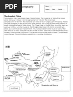Geography and Settlement in Ancient China | PDF | Desert | Plateau