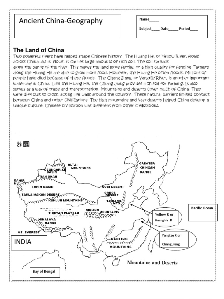 Ancient China Geography Overview | PDF | Travel