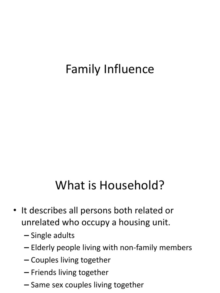Family Influence in Consumer Behavior | PDF | Consumer Behaviour ...