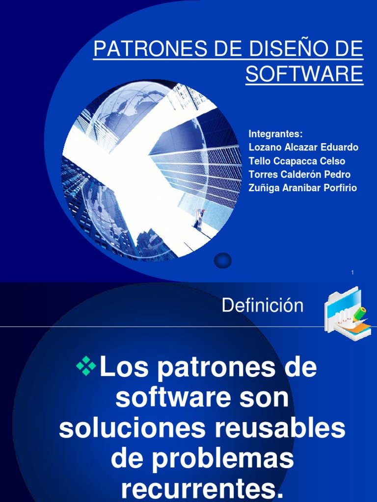 Patrones de Diseño de Software | PDF | Patrón de diseño de software ...