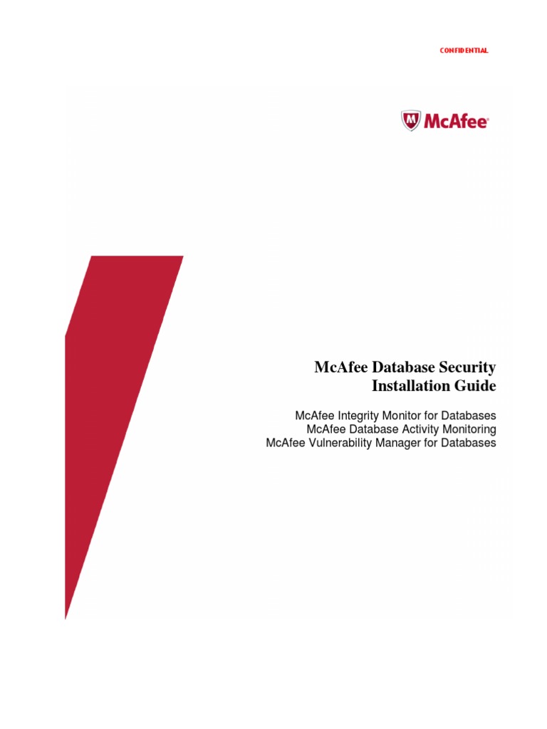 MFE DB Security Install Guide 4 0 | PDF | Databases | Installation (Computer Programs)