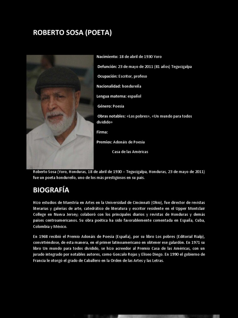 Roberto Sosa | PDF