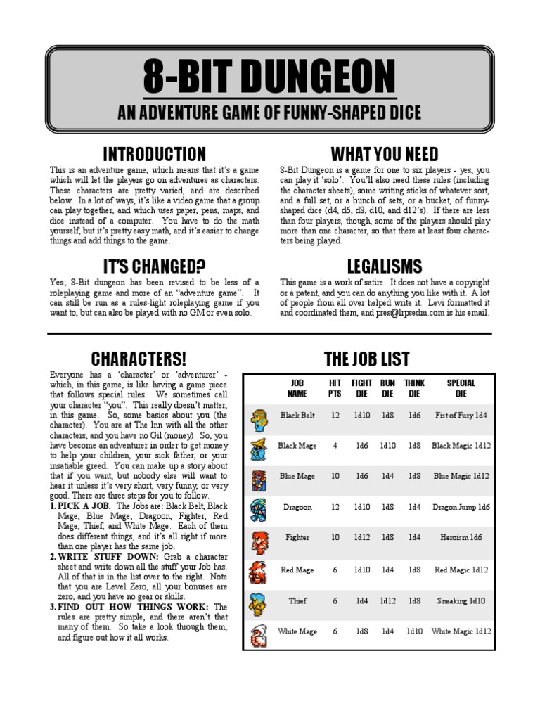 8 Bit Dungeon | PDF