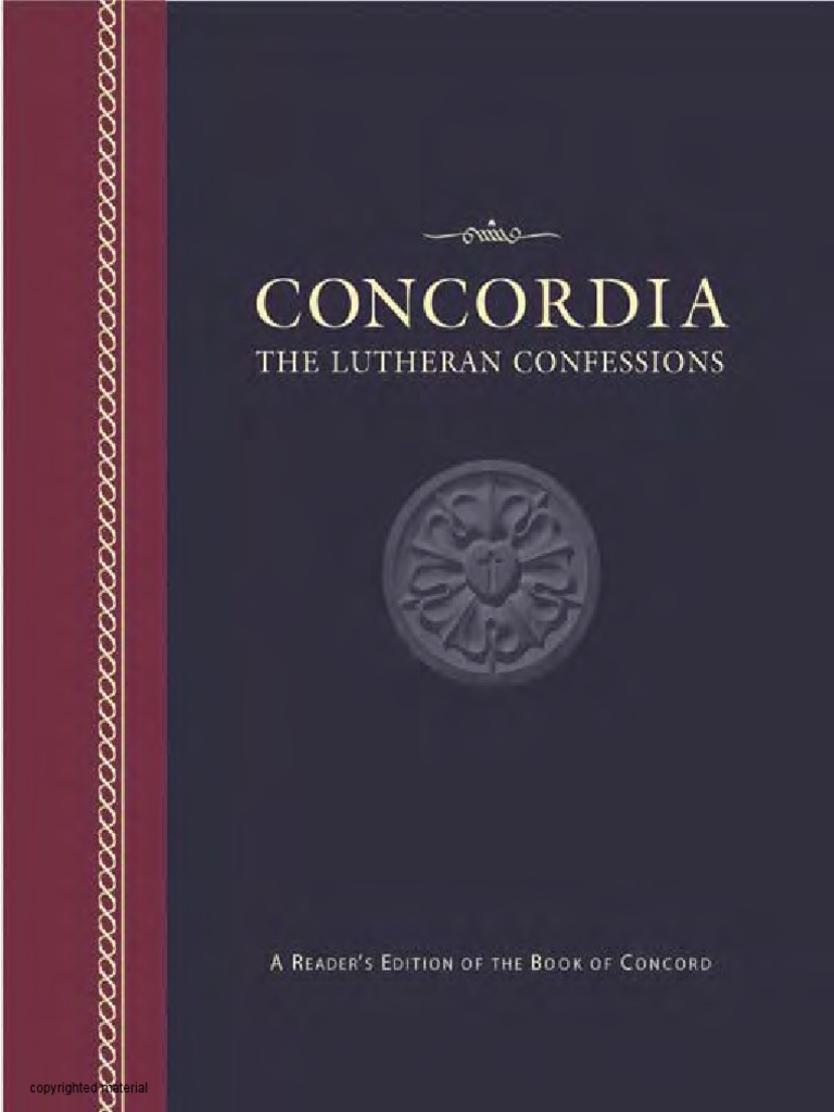 Concordia: The Lutheran Confessions - Excerpts | Lutheranism | Martin ...